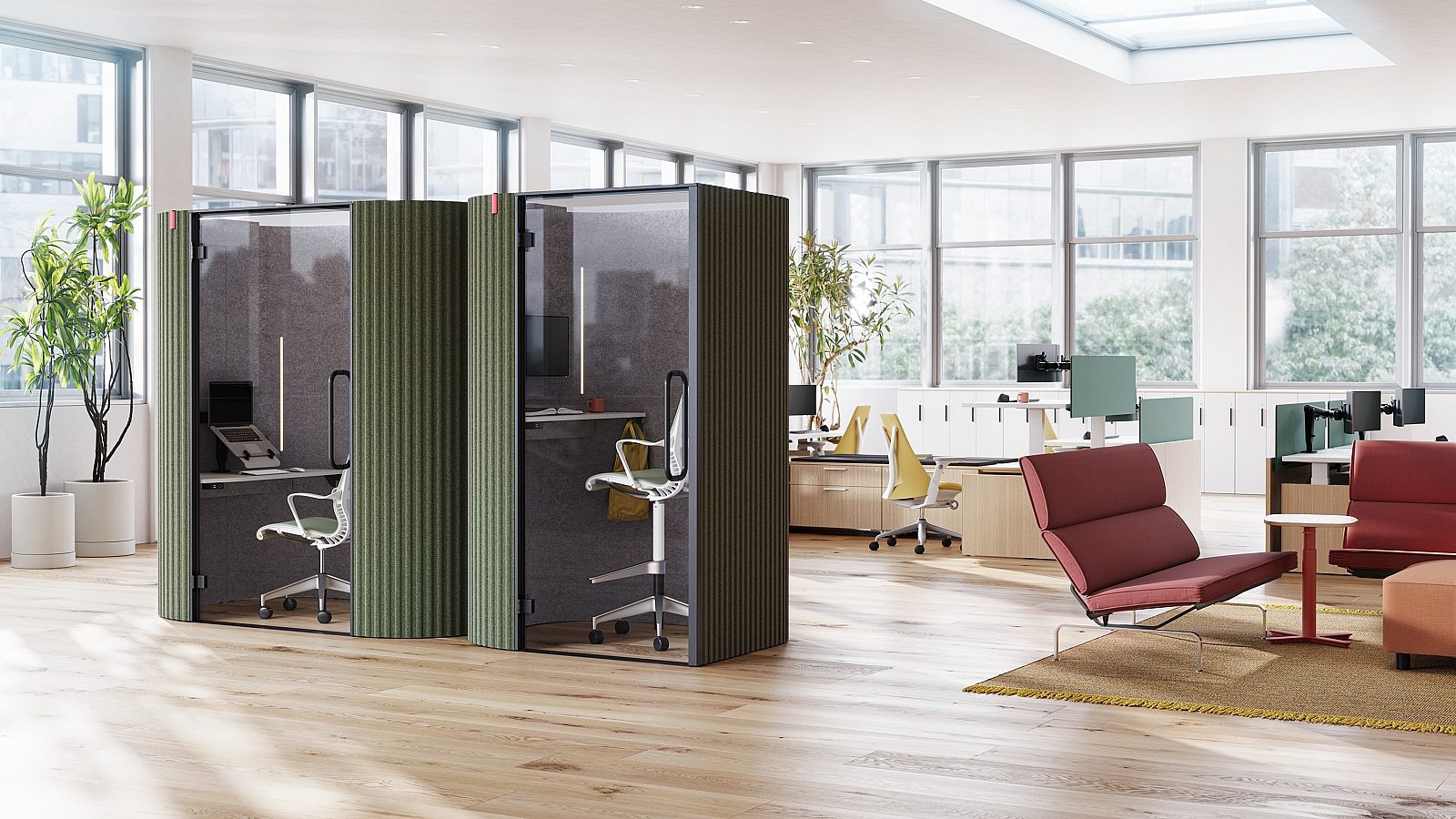 M3 Office | Bay Work Pod by Herman Miller